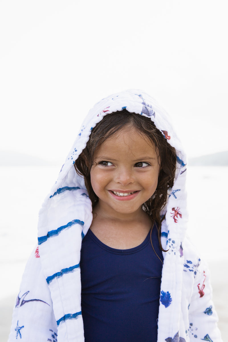 My First Hooded Bath Robe - Under The Sea